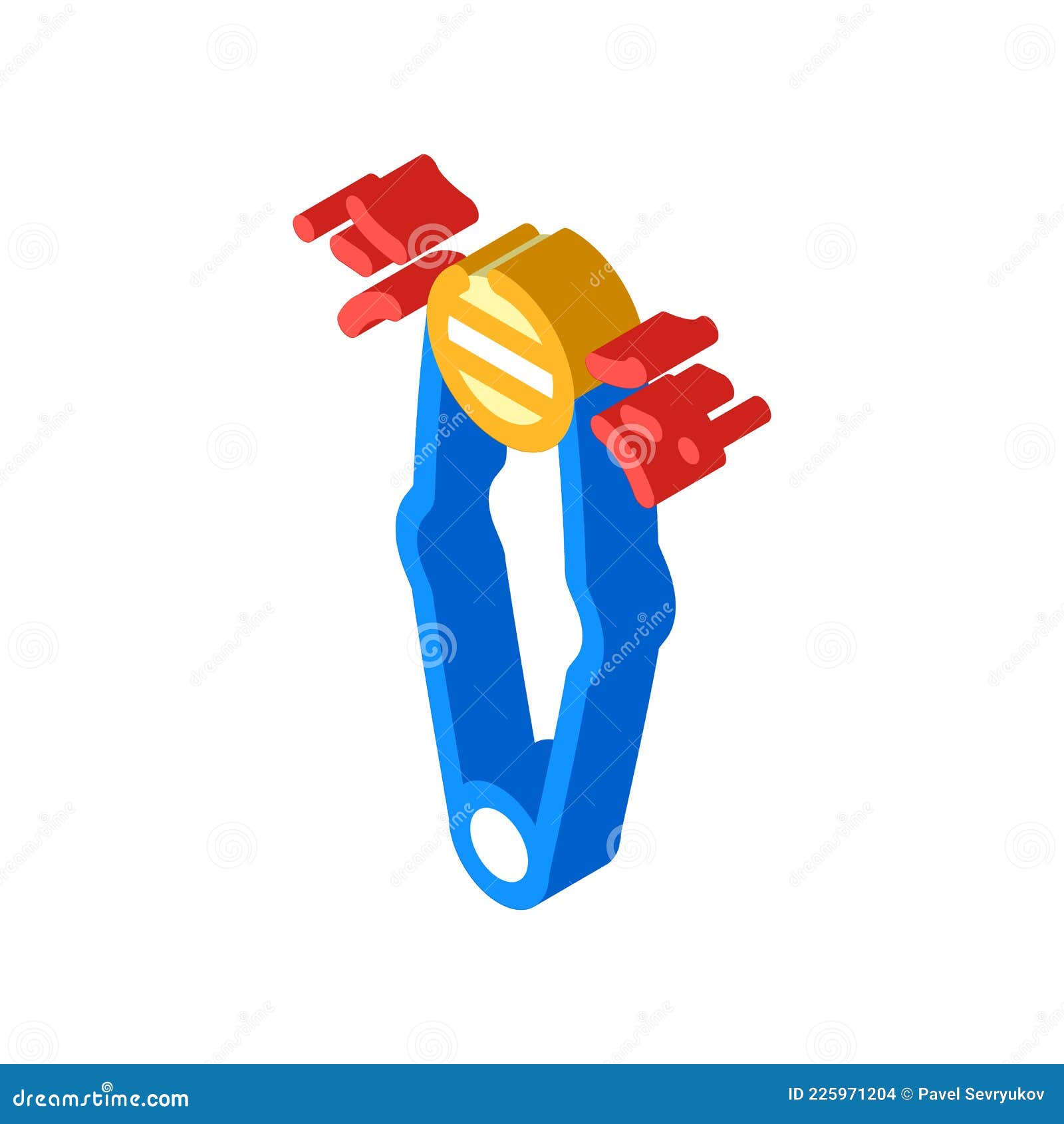 Igniter Device Isometric Icon Vector Illustration Stock Vector ...