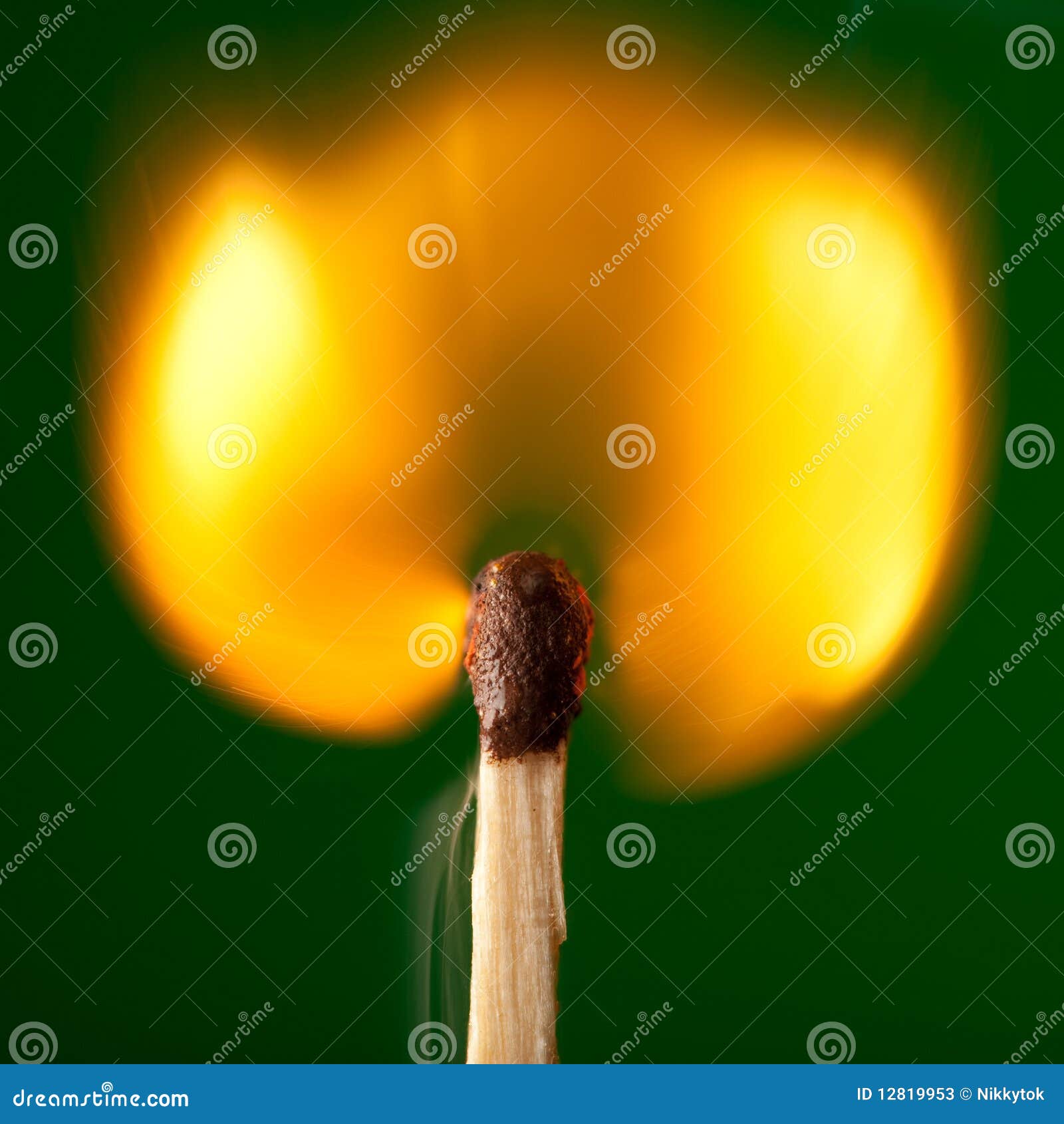 Igniting match stock image. Image of copyspace, brimstone - 12819953