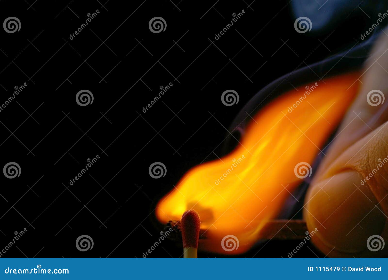 Igniting Match From Match Picture. Image: 1115479