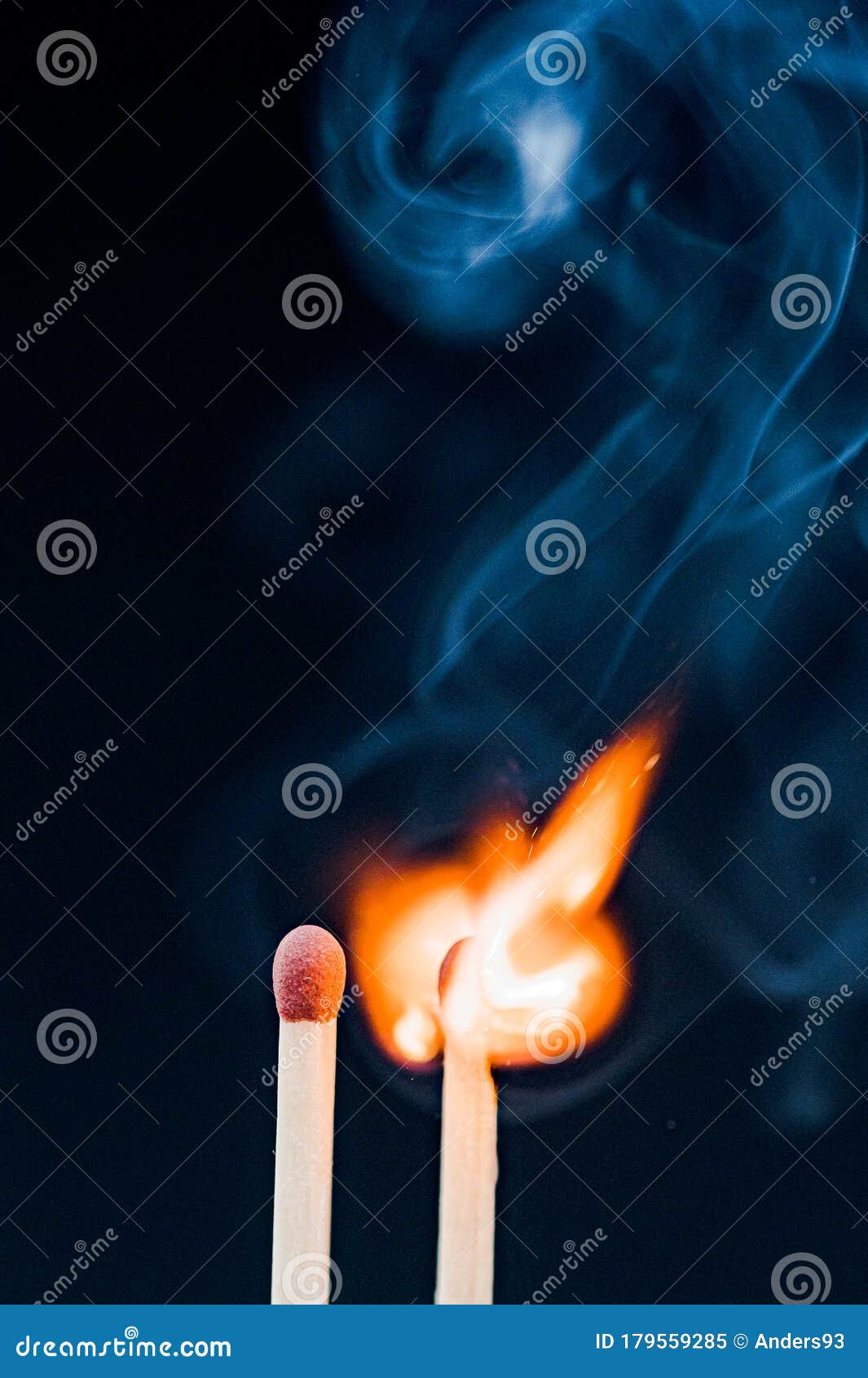 Ignition and Burning Matchstickss Stock Image - Image of life, macro ...