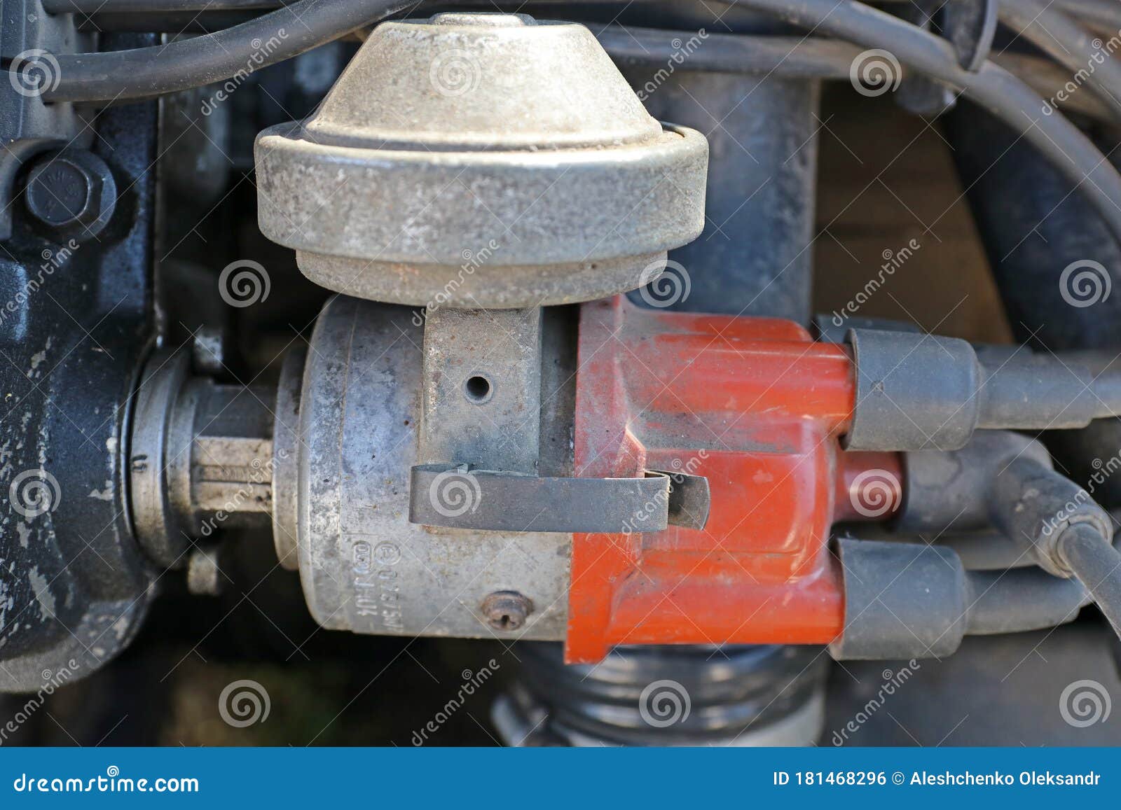 Ignition Distributor of Old Car. Stock Photo - Image of industry, motor ...