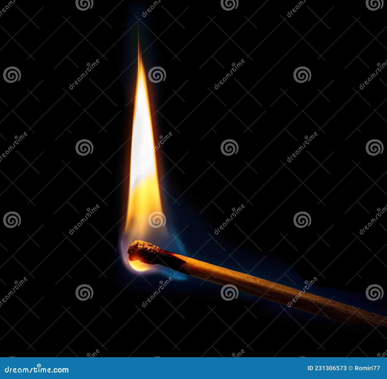 Ignition of a match stock image. Image of danger, abstract - 231306573