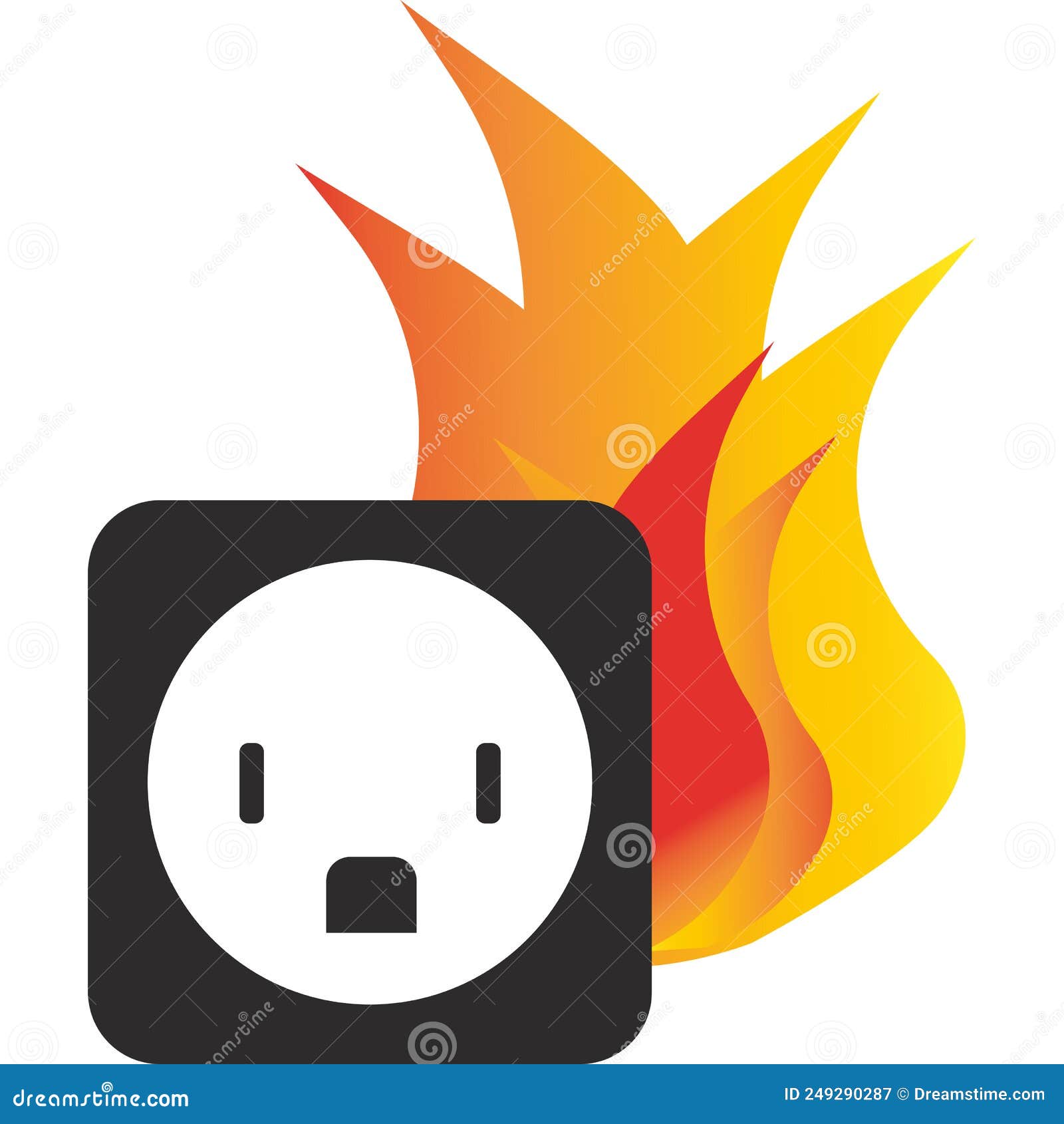 Beware Of Fire - Housing And Arsonist With A Lighter Vector ...