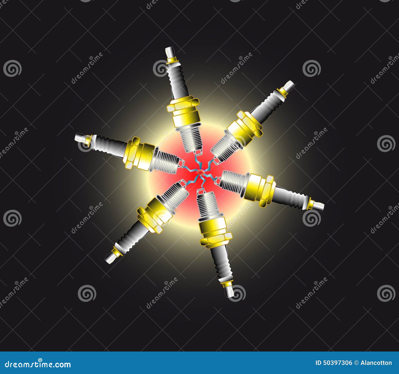 Ignition stock illustration. Illustration of item, spares - 50397306