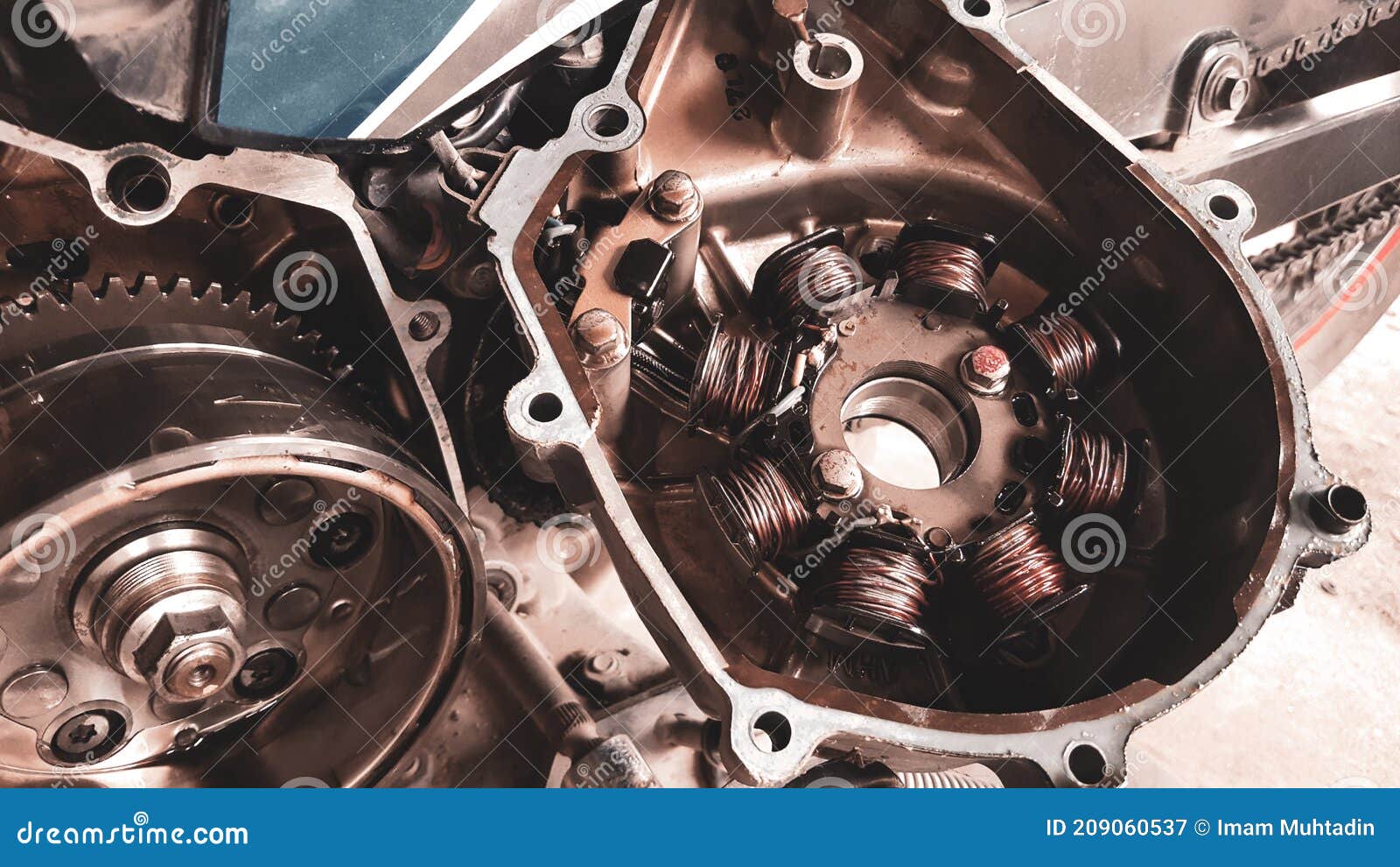 Ignition Spool Coil on Motor Engine Stock Image - Image of motor ...