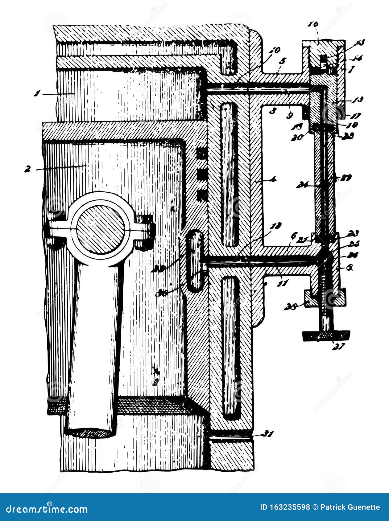 Ignition Tube Vintage Illustration Stock Vector - Illustration of white ...