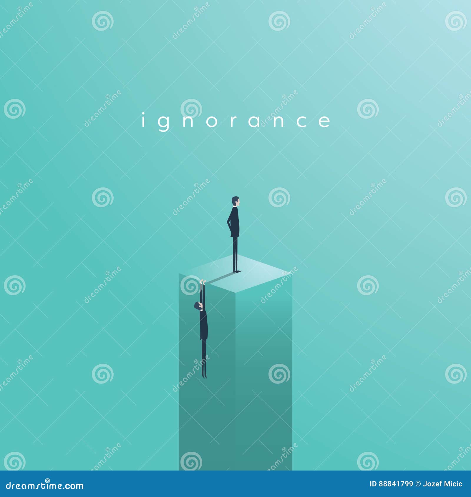 Ignorance and Communication Issues Vector Concept. Business Man ...