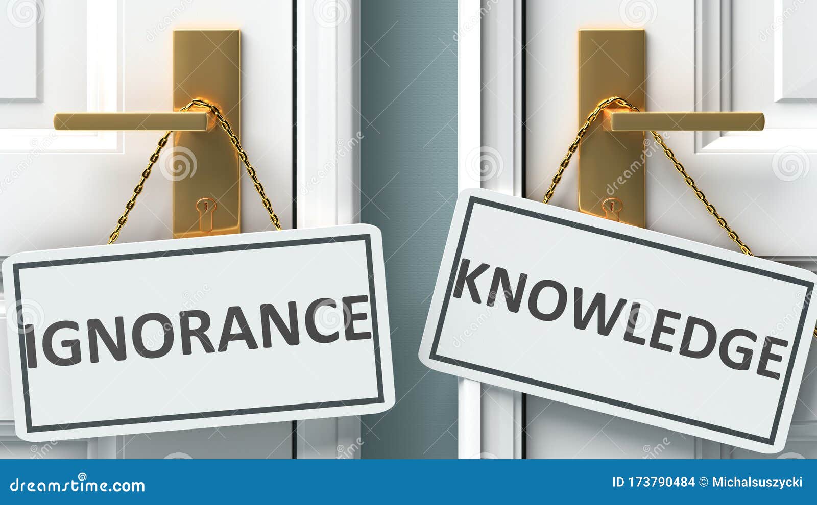 Ignorance or Knowledge As a Choice in Life - Pictured As Words ...