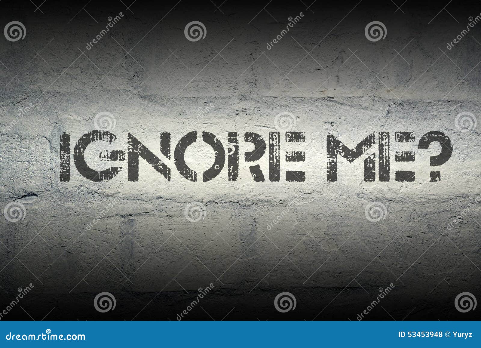 Ignore me stock photo. Image of black, white, knowledge - 53453948