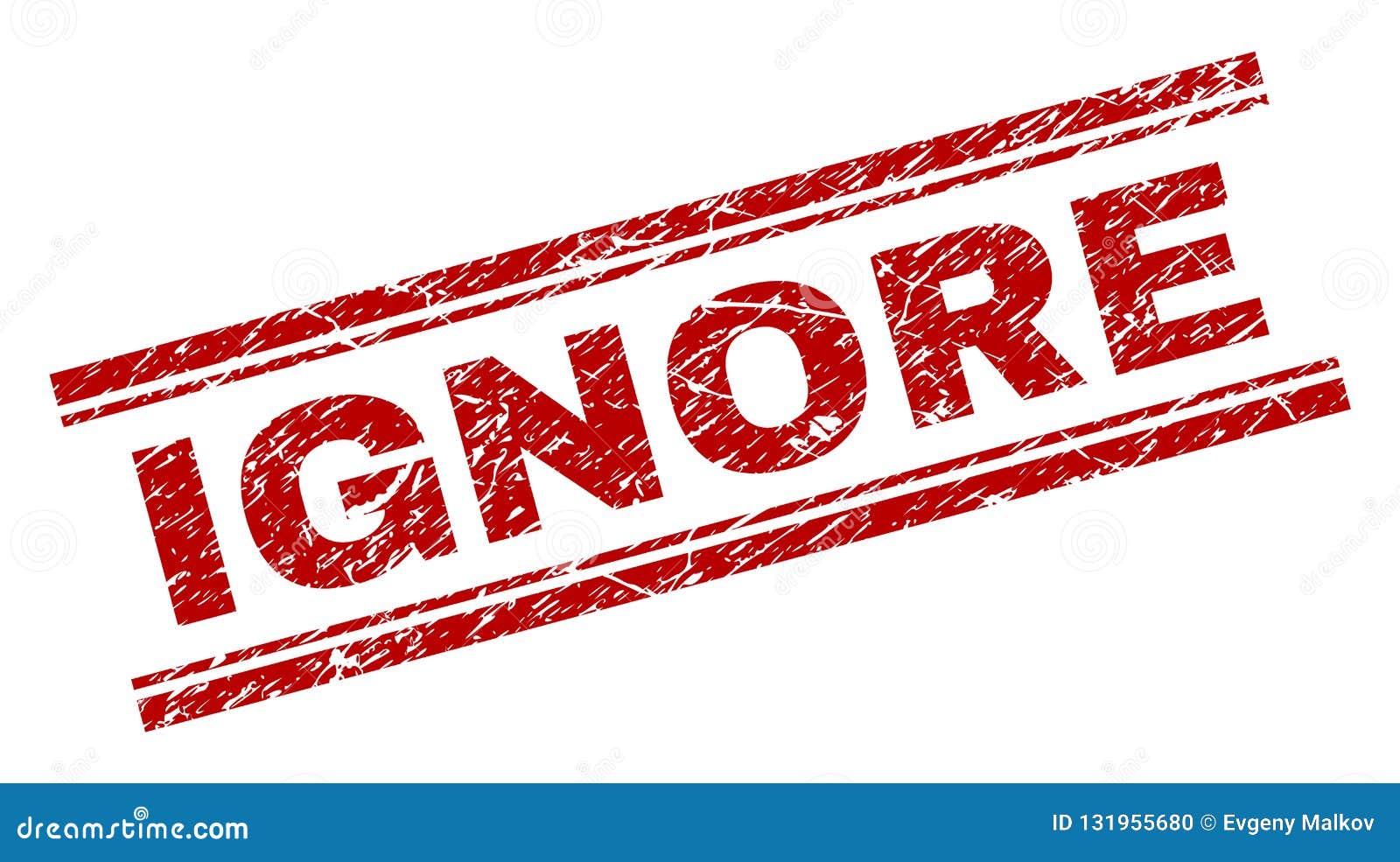 Grunge Textured IGNORE Stamp Seal Stock Vector - Illustration of grunge ...