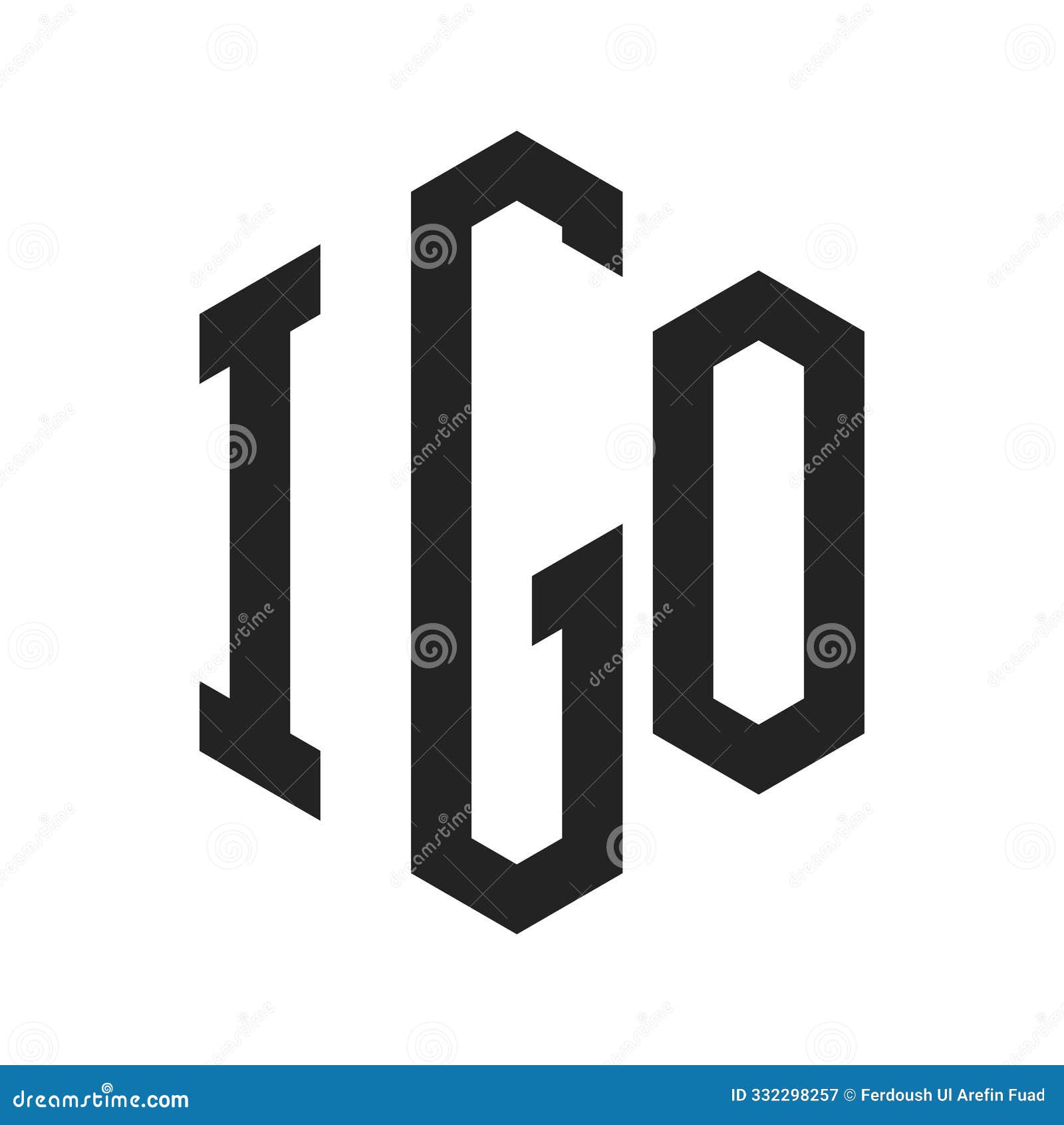 IGO Logo Design. Initial Letter IGO Monogram Logo Using Hexagon Shape ...