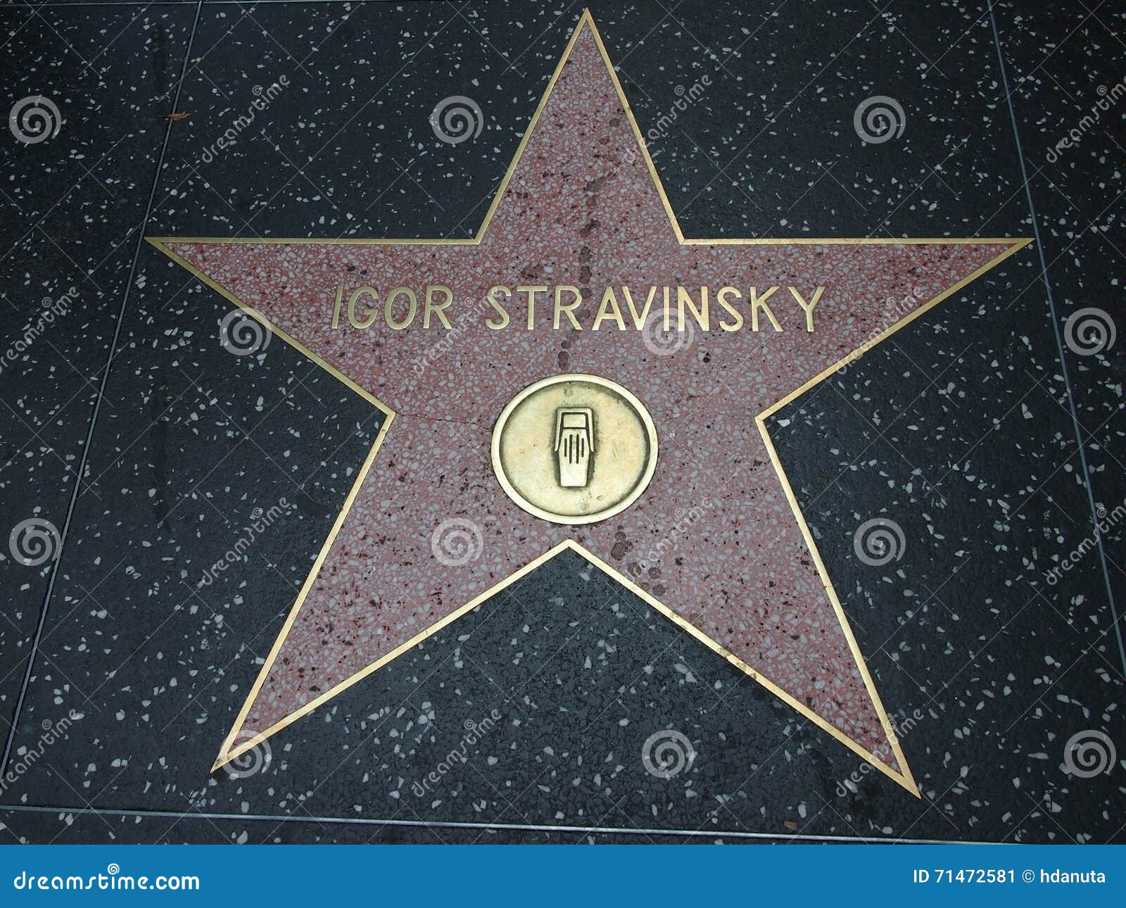 Igor Stravinsky Star in Hollywood Editorial Photo - Image of angles ...