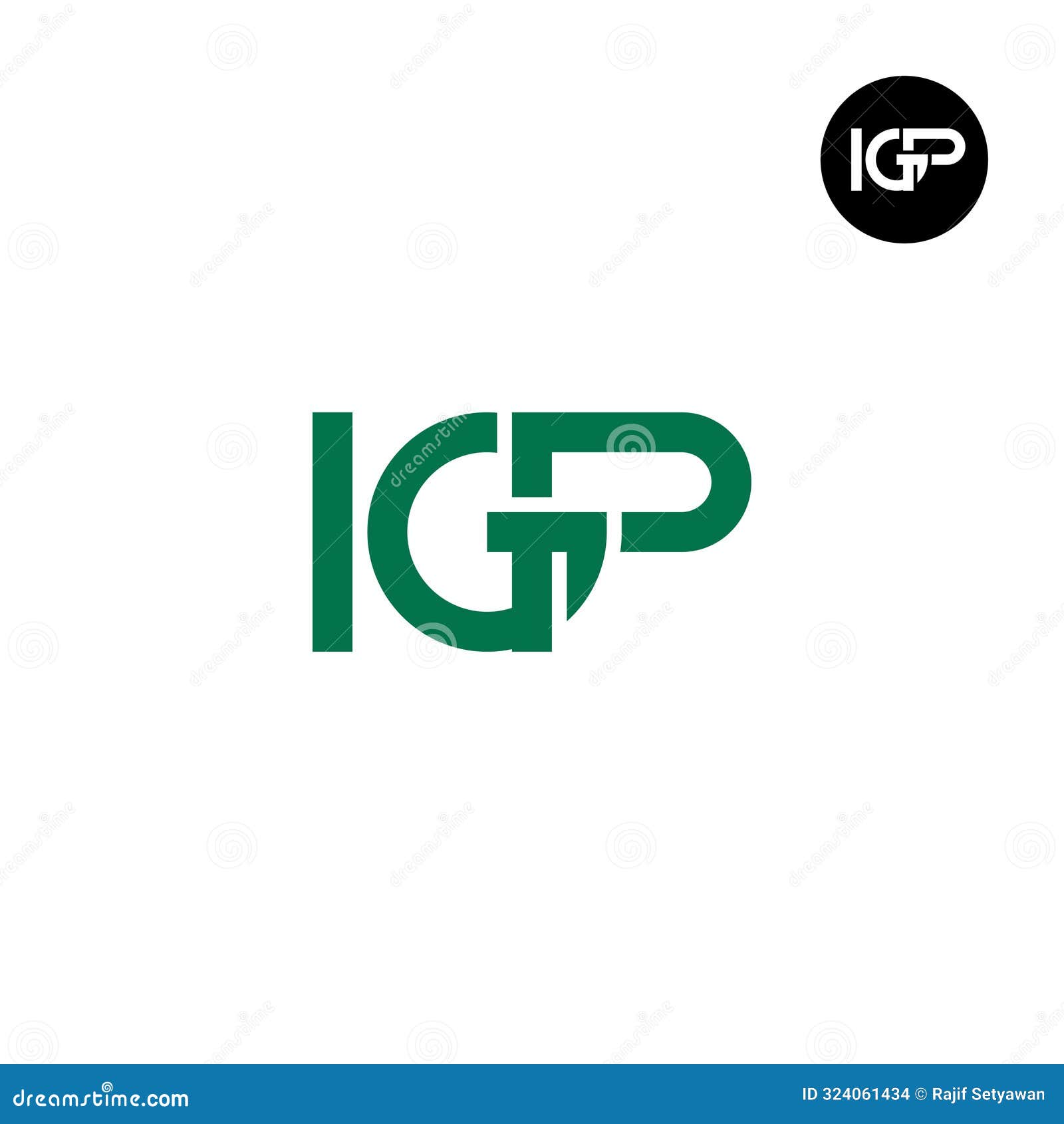 IGP Logo Letter Monogram Design Stock Vector - Illustration of ...