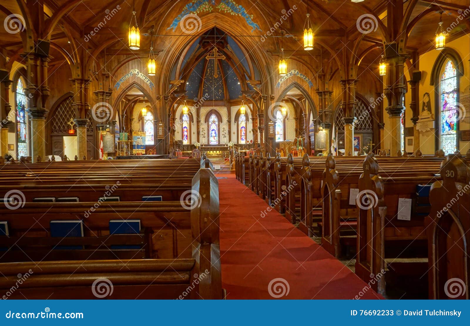 A Igreja Anglicana De St John Interior Da Igreja Imagem de Stock ...