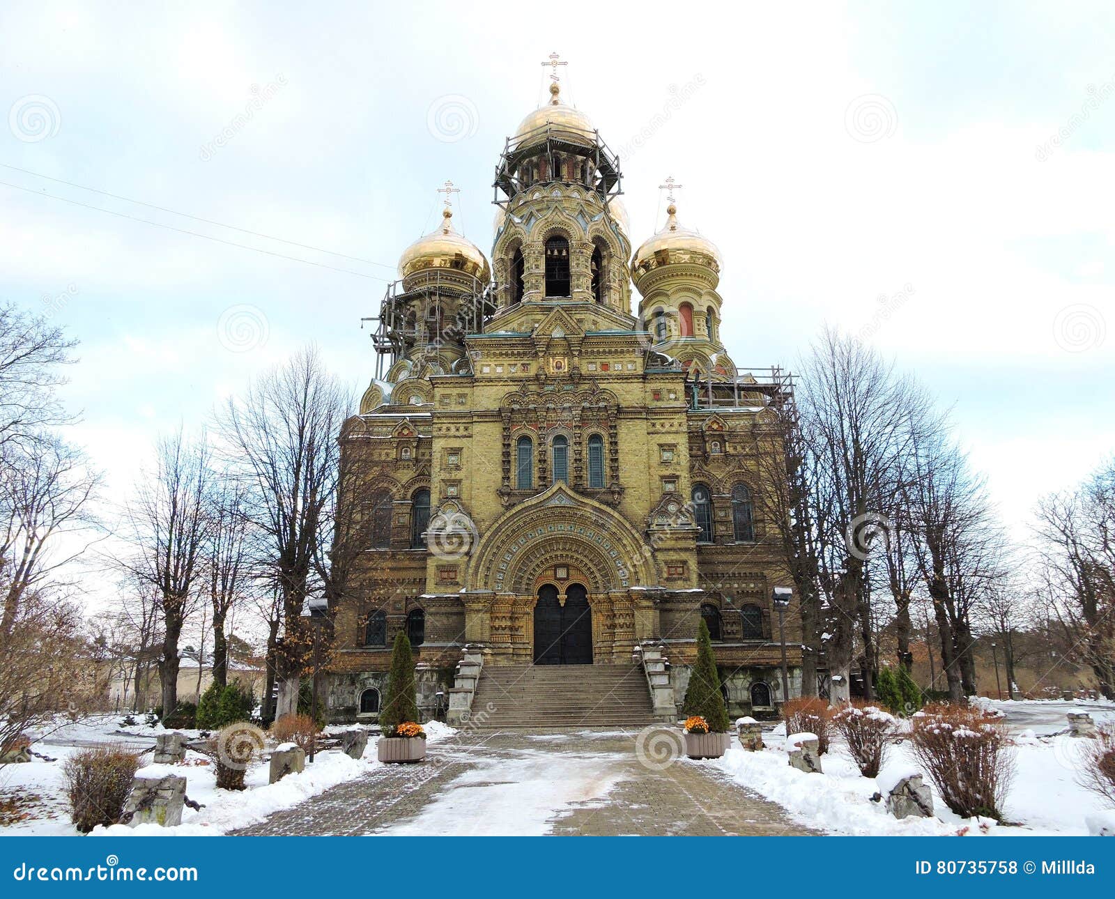 Igreja Ortodoxa De Karosta, Liepaja Foto de Stock - Imagem de catedral ...