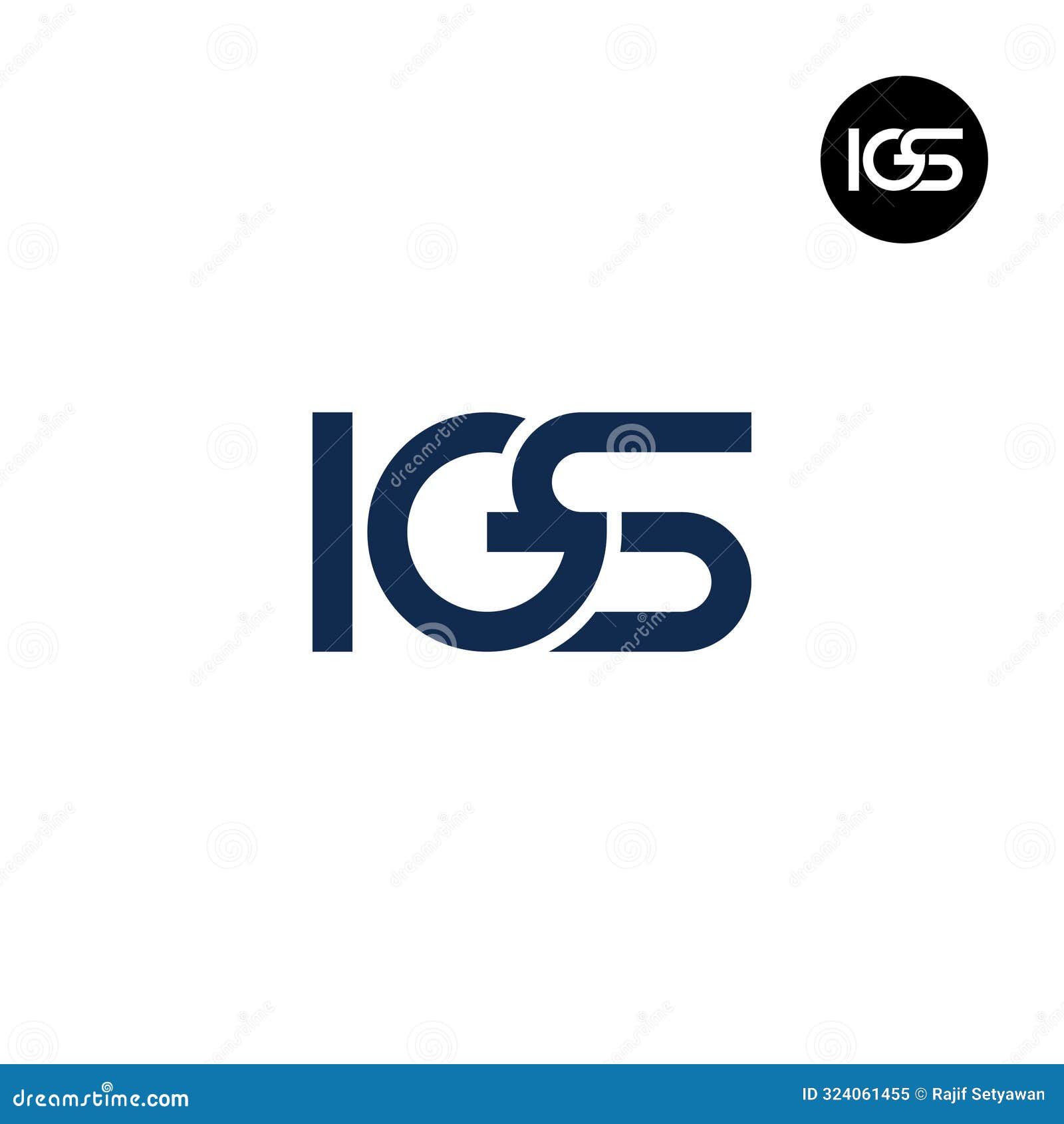 IGS Logo Letter Monogram Design Stock Vector - Illustration of logos ...