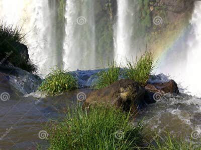 IguaÃ§u Waterfall stock image. Image of vista, flowing - 3762487