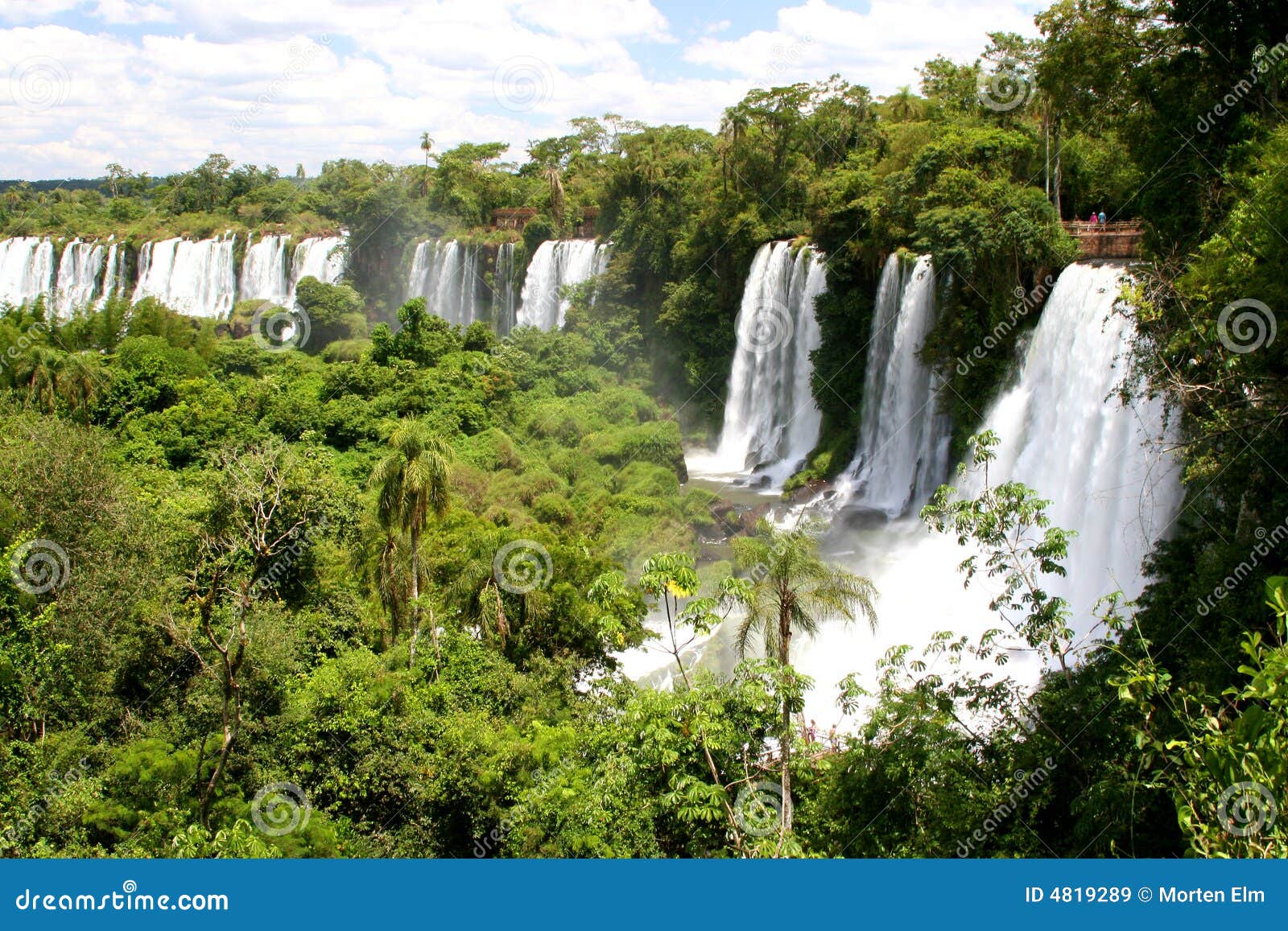 Iguacu Waterfall stock image. Image of attraction, conserve - 4819289