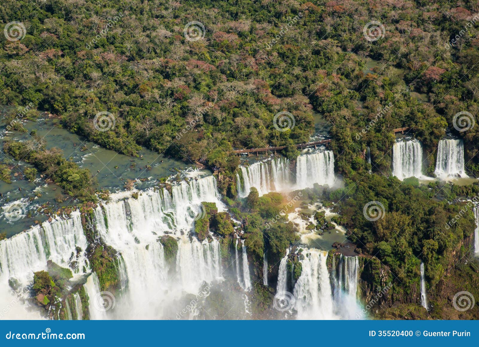 Iguacu Waterfalls stock photo. Image of fall, iguasu - 35520400