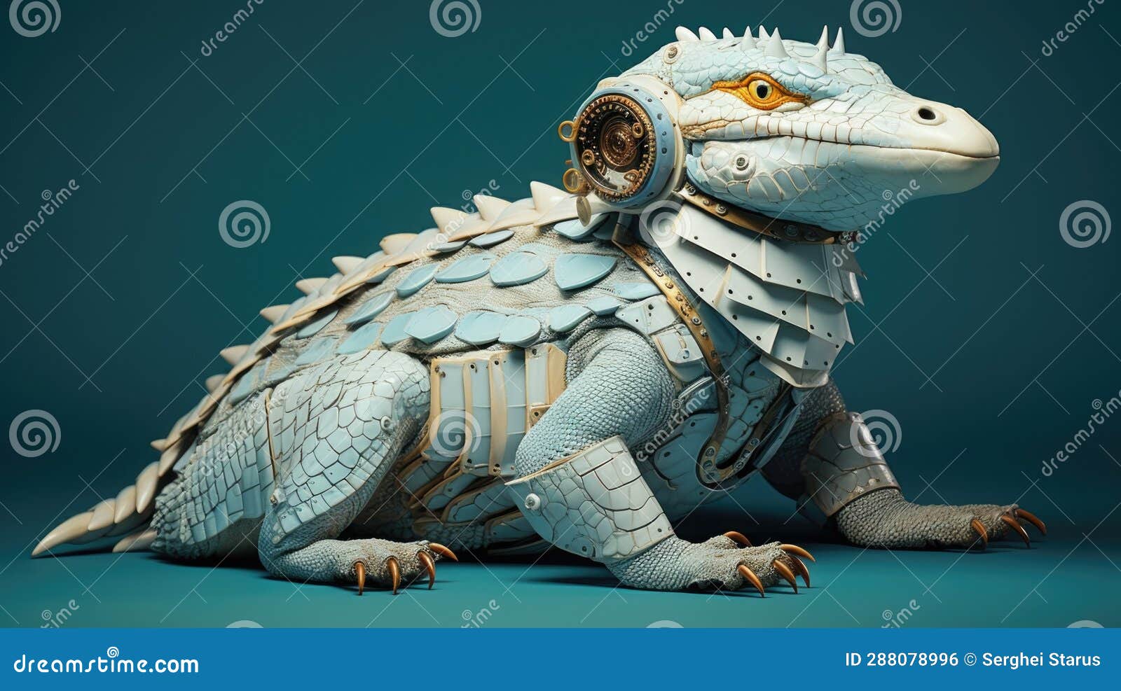 An Iguana-like Robot with a Mechanical Head and a Mechanical Tail, AI ...