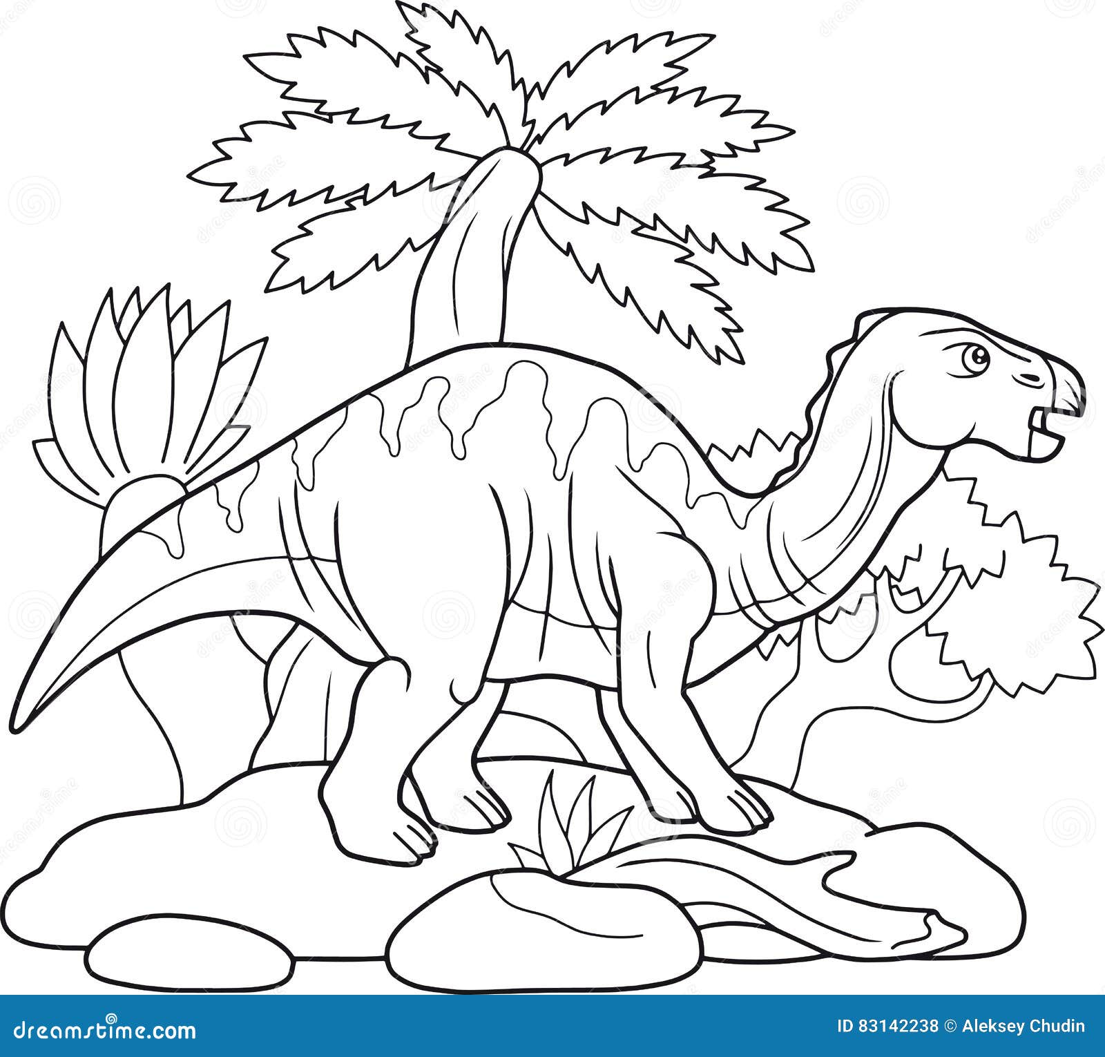 Iguanodon Coloring Template Pages Sketch Coloring Page