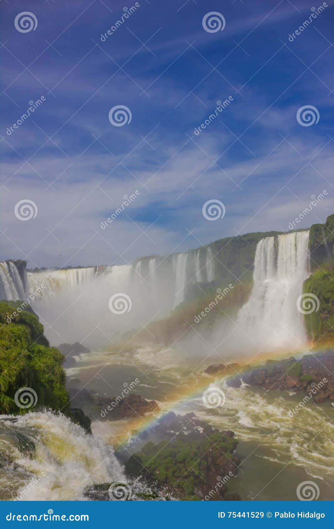 IGUAZU, BRAZIL - MAY 14, 2016: Nice View of the Devils Throath the Main ...