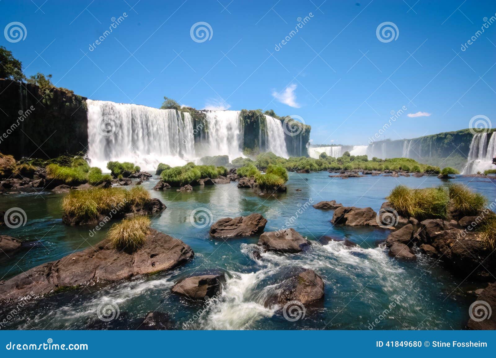 Iguazu Falls, The Largest Series Of Waterfalls Of The World, Located At ...