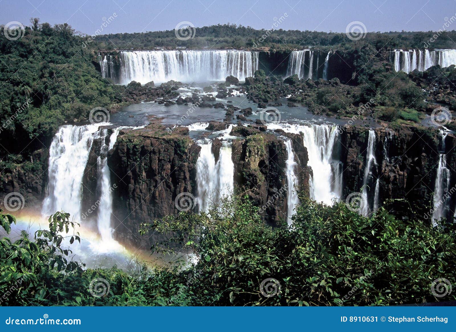 Iguazu Waterfalls,Brazil stock image. Image of tropical - 8910631