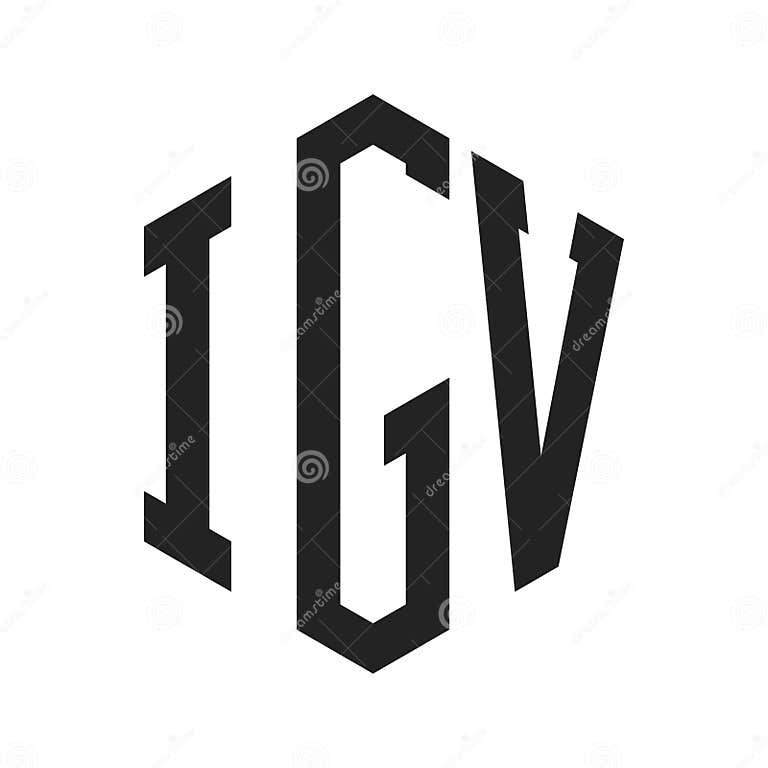 IGV Logo Design. Initial Letter IGV Monogram Logo Using Hexagon Shape ...
