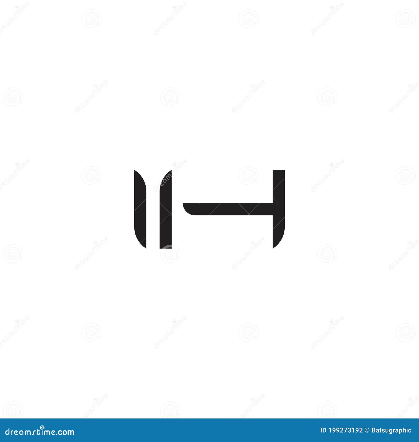 Ih Initial Letter Vector Logo Icon Stock Vector - Illustration of ...