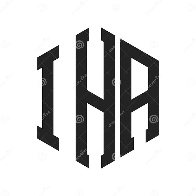 IHA Logo Design. Initial Letter IHA Monogram Logo Using Hexagon Shape ...
