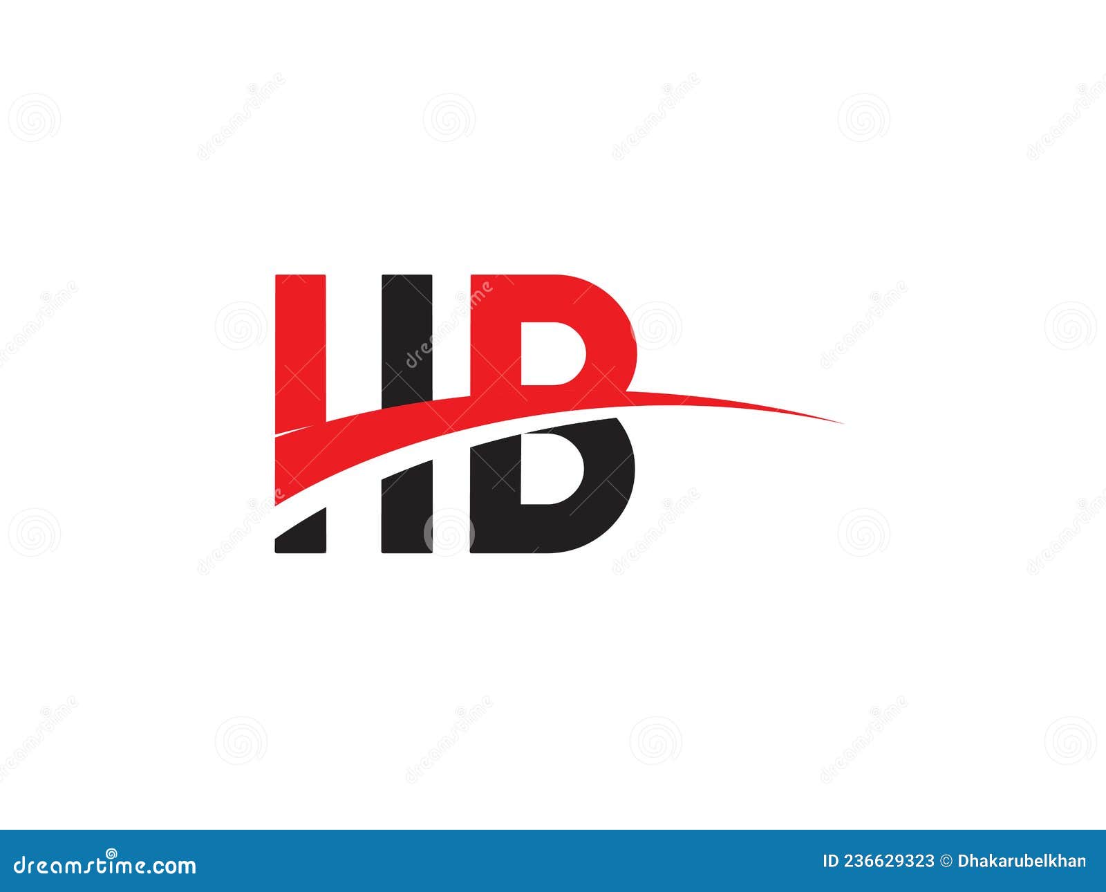 IHB Letter Initial Logo Design Vector Illustration Stock Vector ...