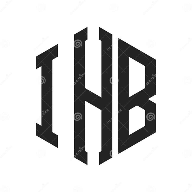 IHB Logo Design. Initial Letter IHB Monogram Logo Using Hexagon Shape ...