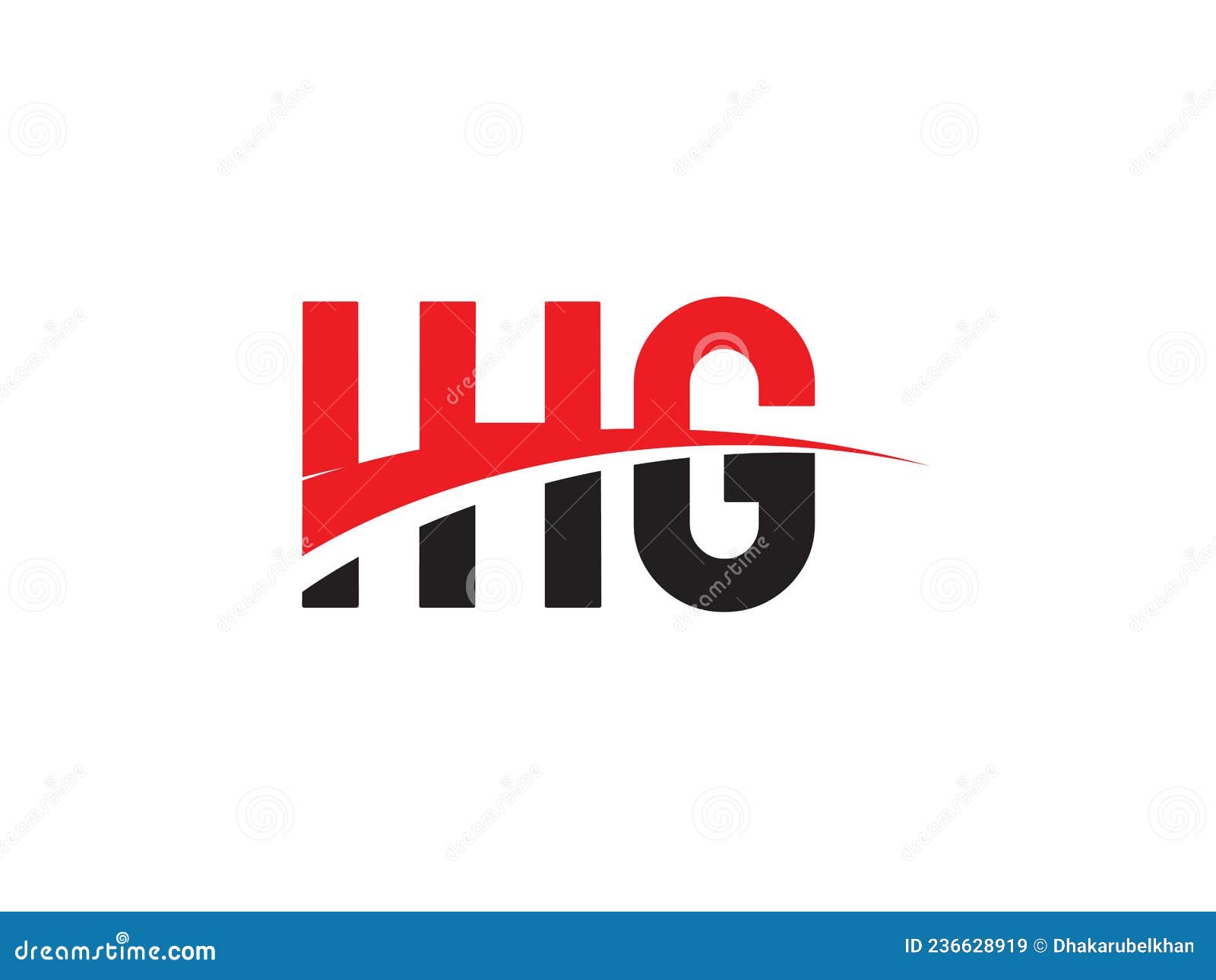 IHG Letter Initial Logo Design Vector Illustration Stock Vector ...