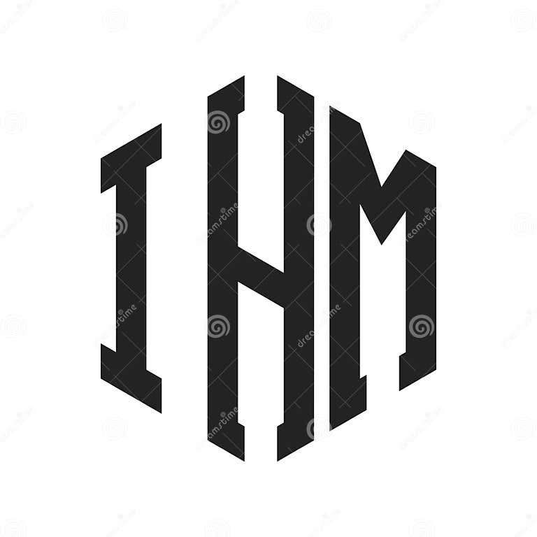 IHM Logo Design. Initial Letter IHM Monogram Logo Using Hexagon Shape ...