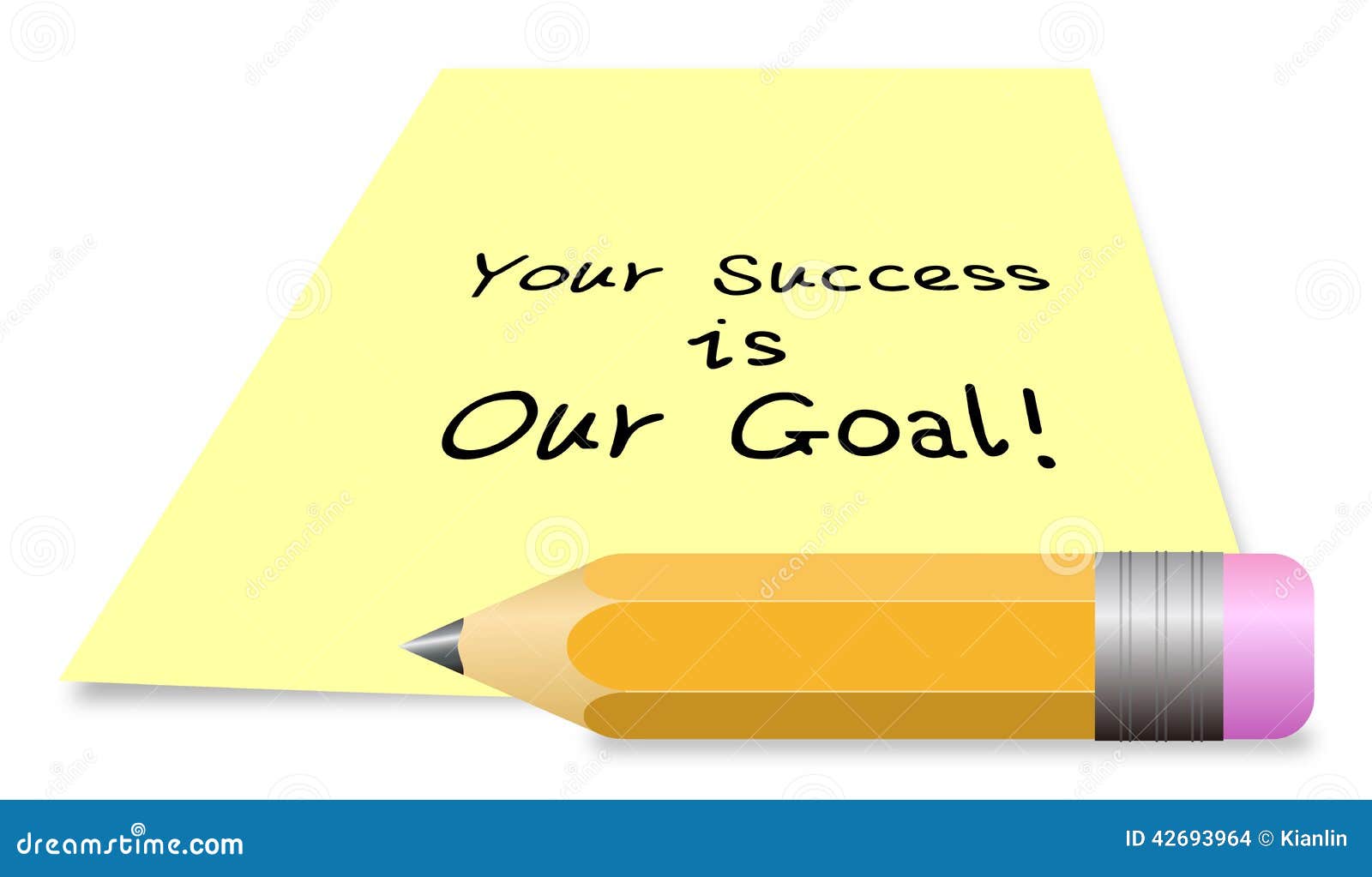 Ihr Erfolg ist unser Ziel vektor abbildung. Illustration von fokus ...