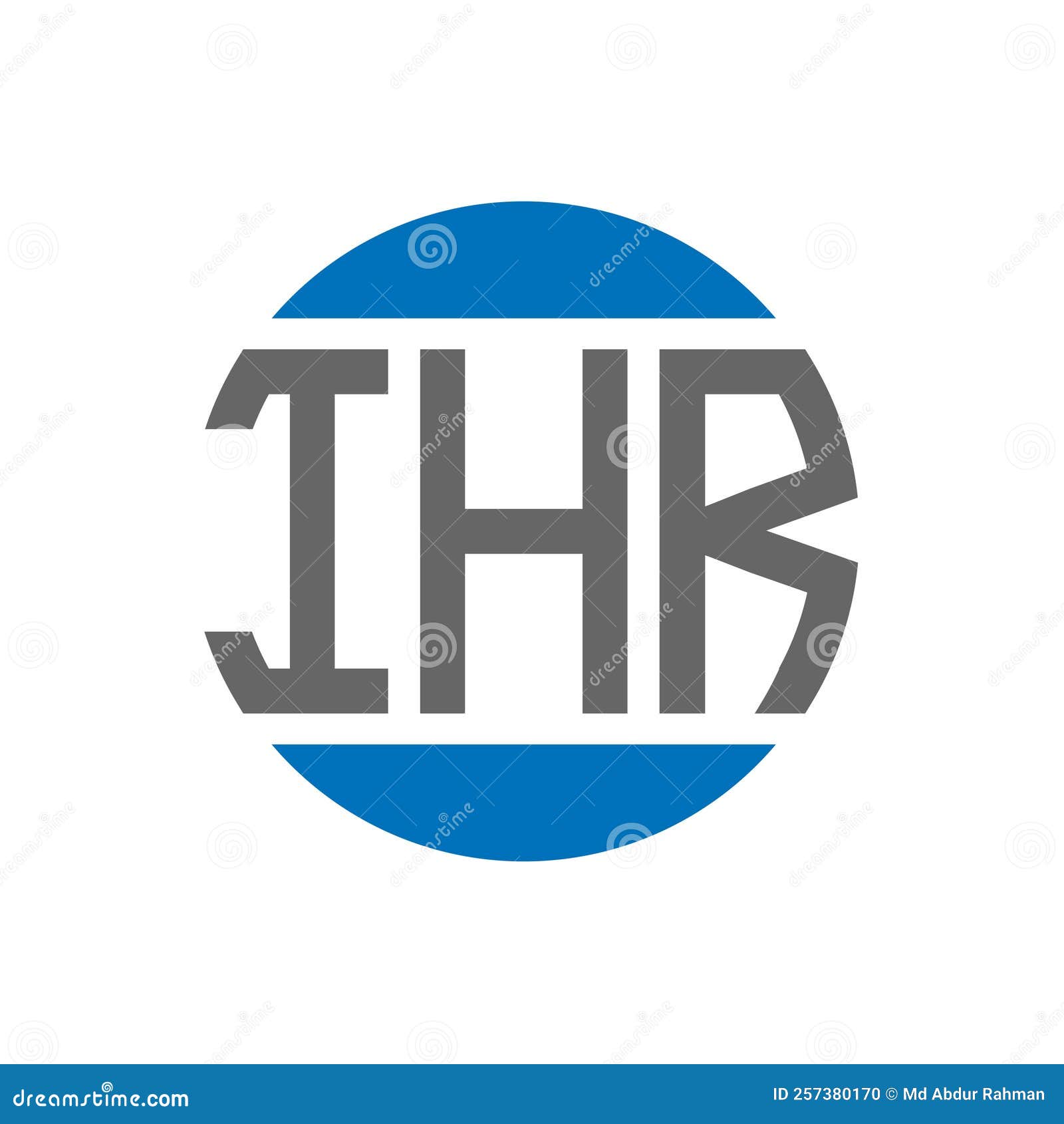 IHR Letter Logo Design on White Background. IHR Creative Initials ...