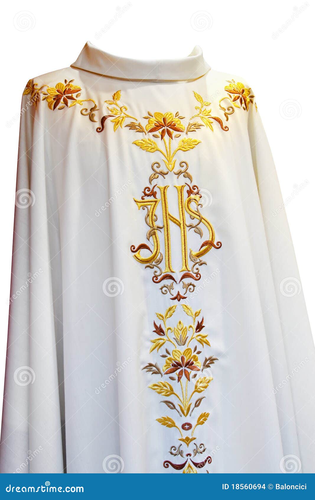 IHS Catholic monogram stock photo. Image of mantle, scarlet - 18560694
