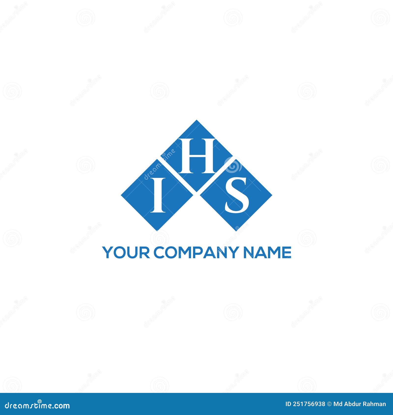 IHS Letter Logo Design On WHITE Background. IHS Creative Initials ...