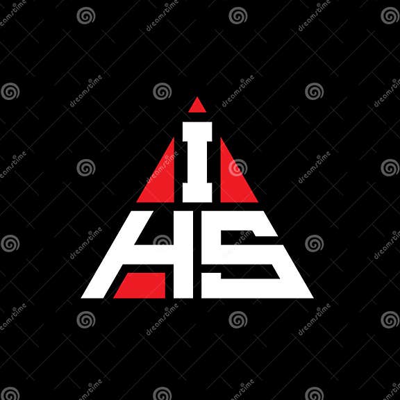 IHS Triangle Letter Logo Design with Triangle Shape. IHS Triangle Logo ...