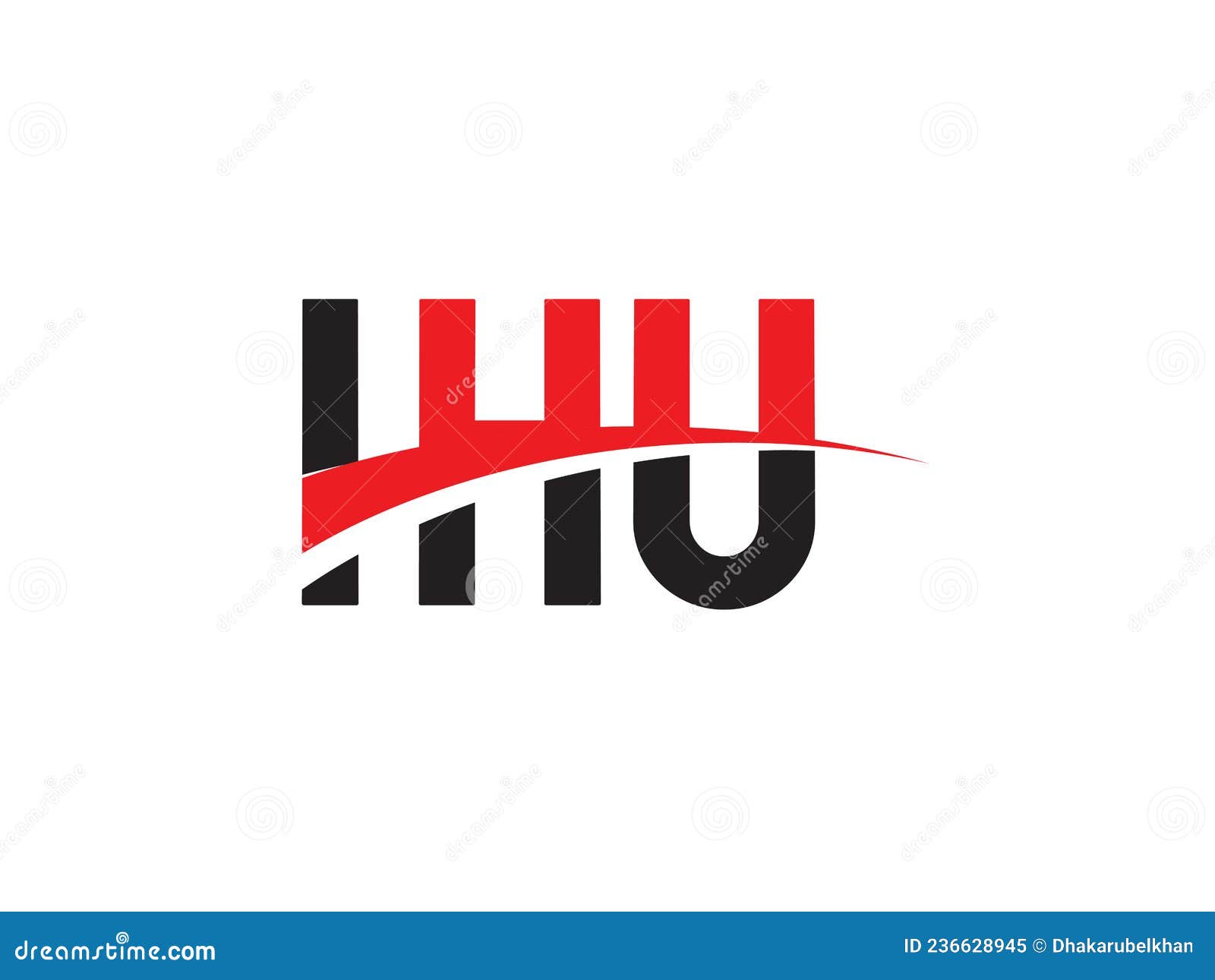 IHU Letter Initial Logo Design Vector Illustration Stock Vector ...