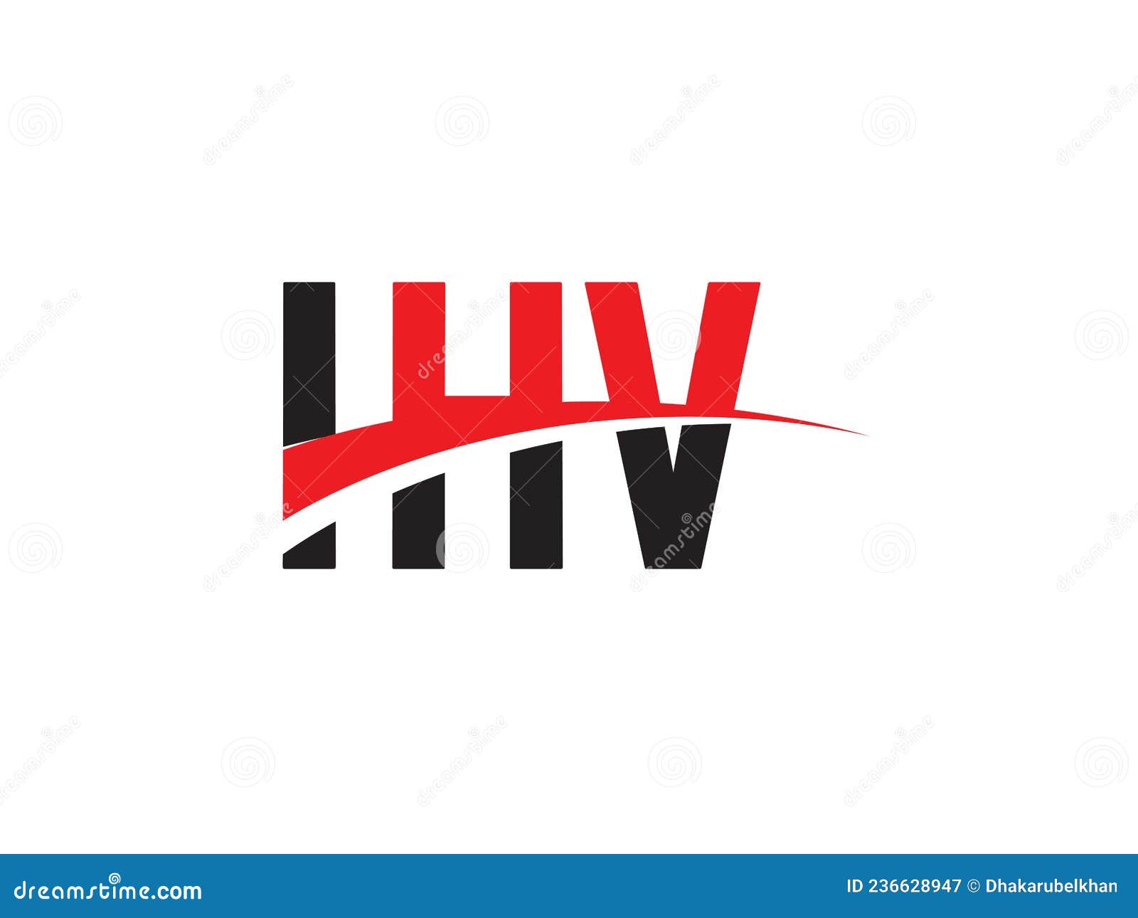 IHV Letter Initial Logo Design Vector Illustration Stock Vector ...