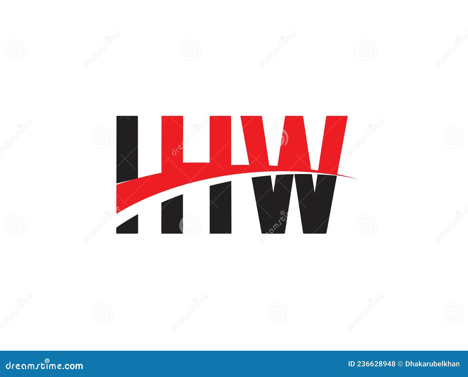 IHW Letter Initial Logo Design Vector Illustration Stock Vector ...