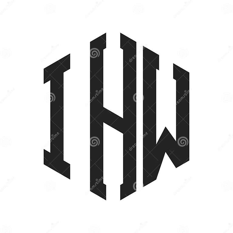 IHW Logo Design. Initial Letter IHW Monogram Logo Using Hexagon Shape ...