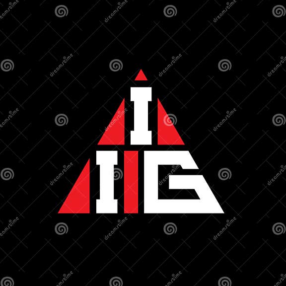IIG Triangle Letter Logo Design with Triangle Shape. IIG Triangle Logo ...