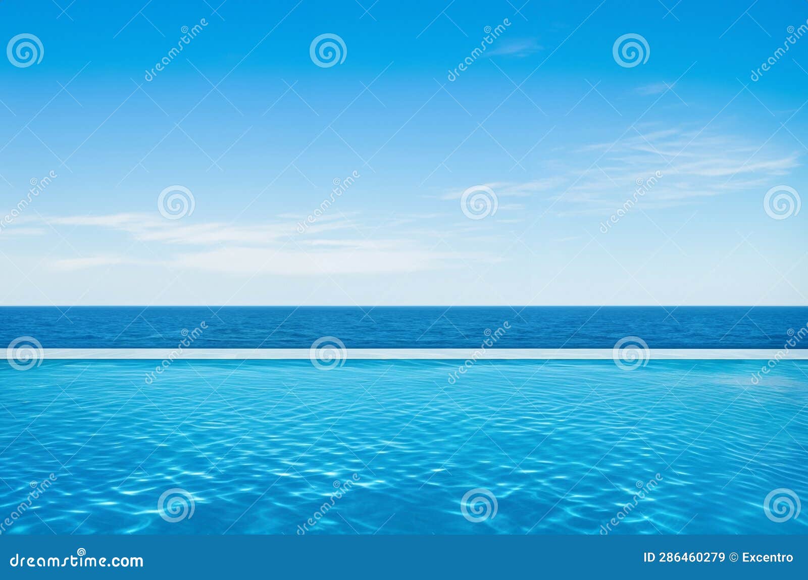 Iinfinity pool stock illustration. Illustration of resort - 286460279