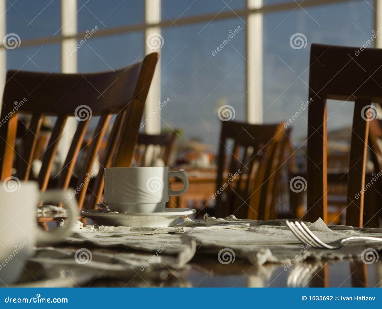 Iinterior of a Morning Cafe. Stock Photo - Image of party, empty: 1635692