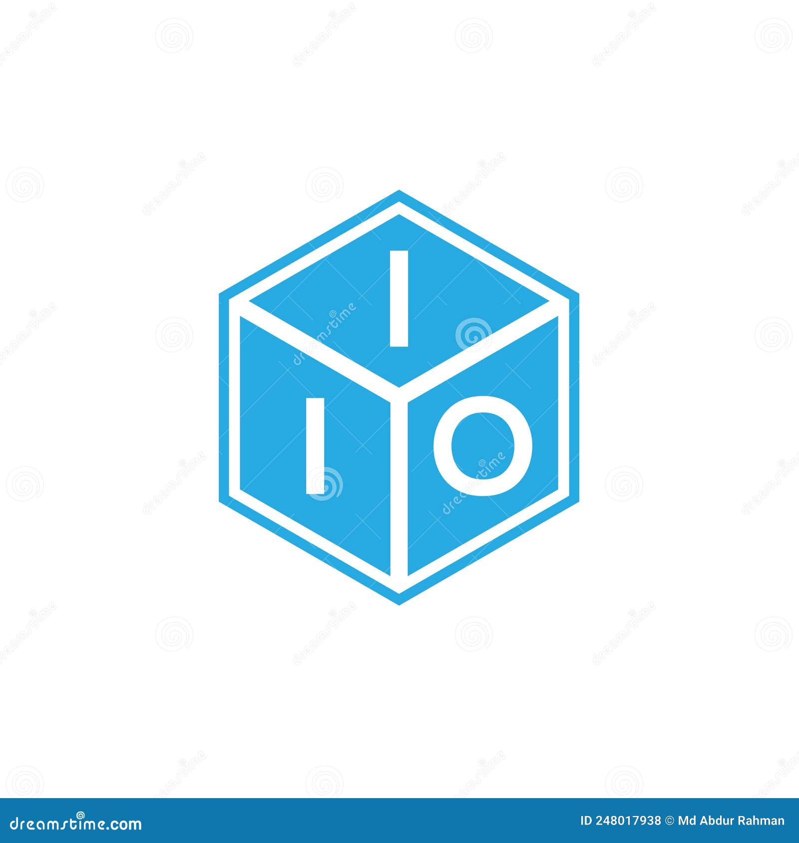 IIO Letter Logo Design on Black Background. IIO Creative Initials ...