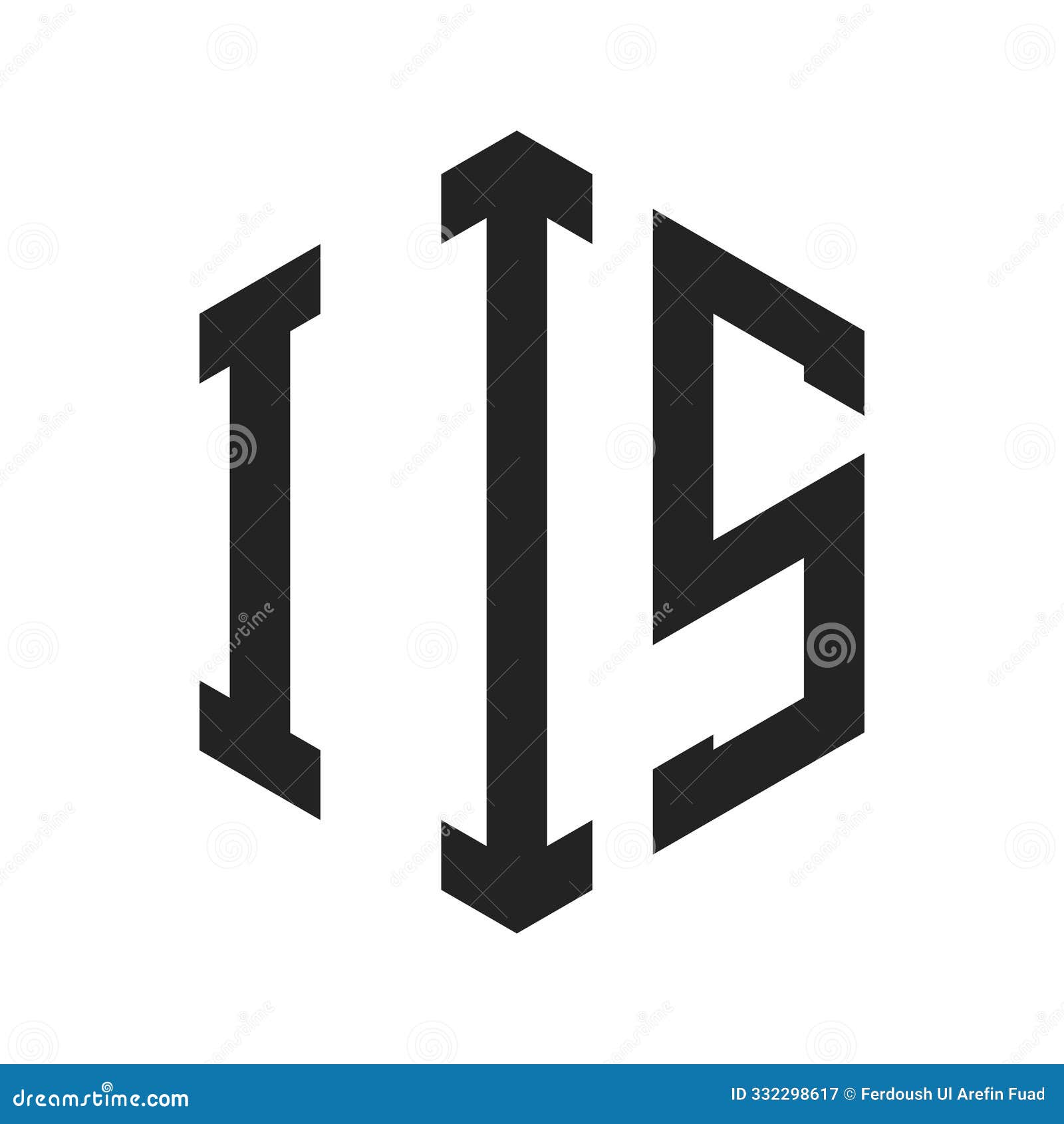 IIS Logo Design. Initial Letter IIS Monogram Logo Using Hexagon Shape ...