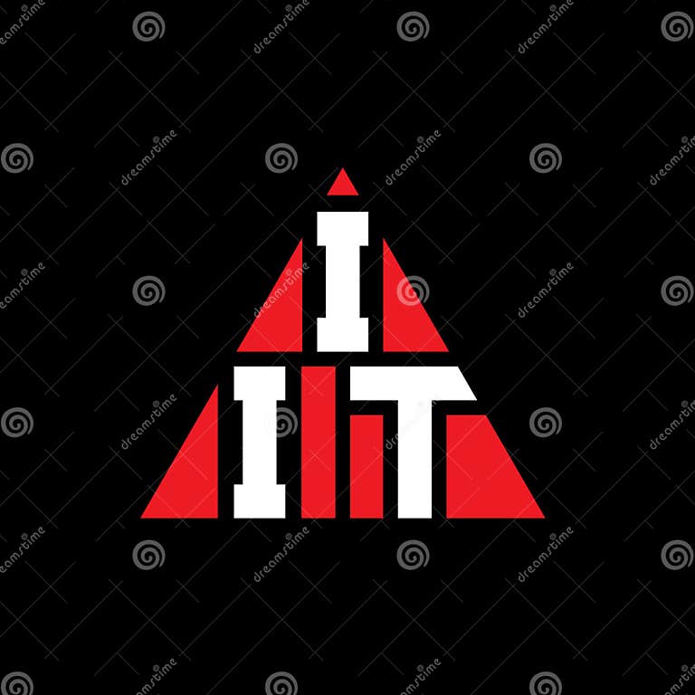 IIT Triangle Letter Logo Design with Triangle Shape. IIT Triangle Logo ...